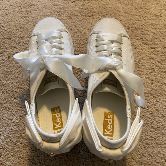 Keds | Shoes | Bow Back Satin Lace Keds Sneakers | Poshmark